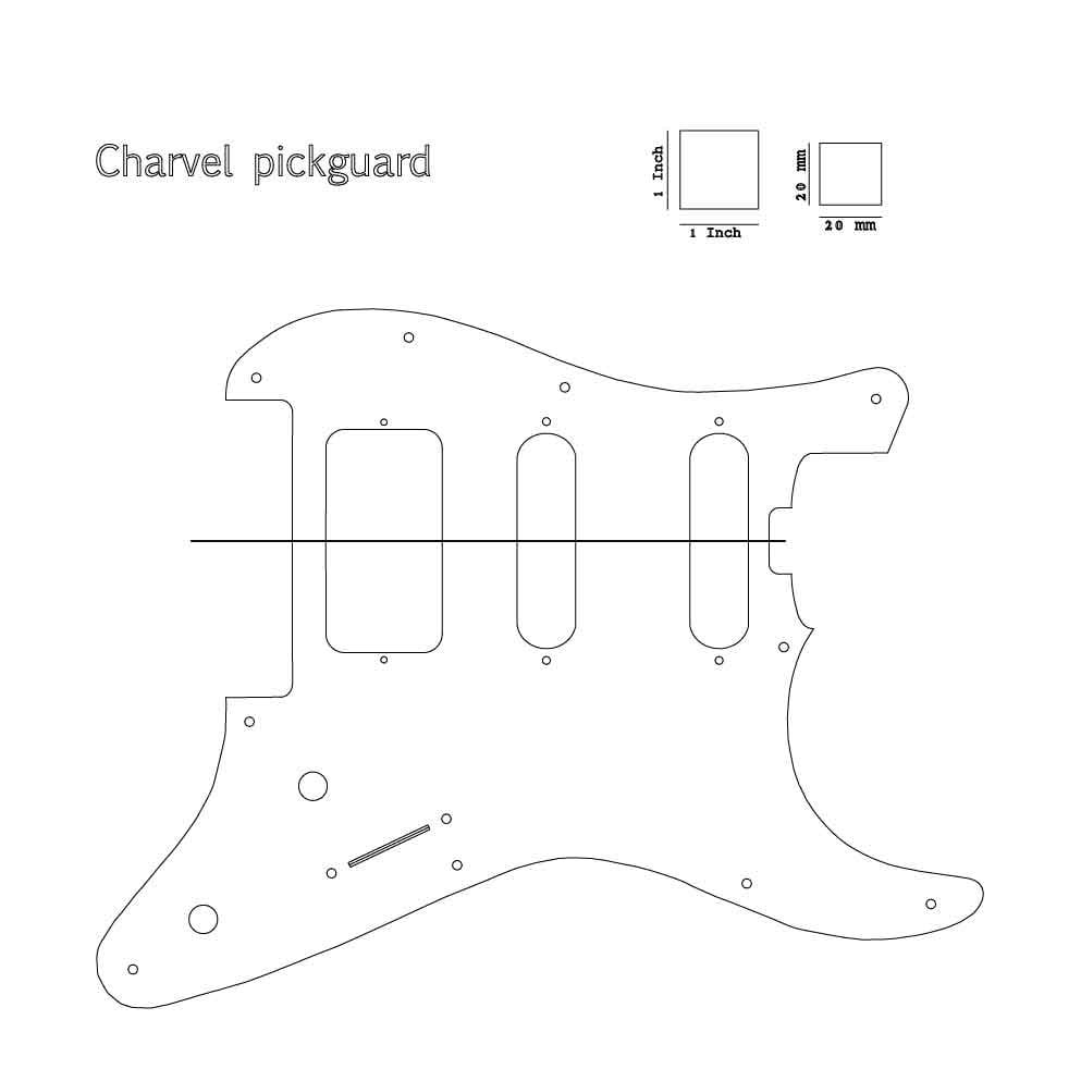 Charvel Pickguard File Svg/dxf/pdf/crv/crv3d - Etsy