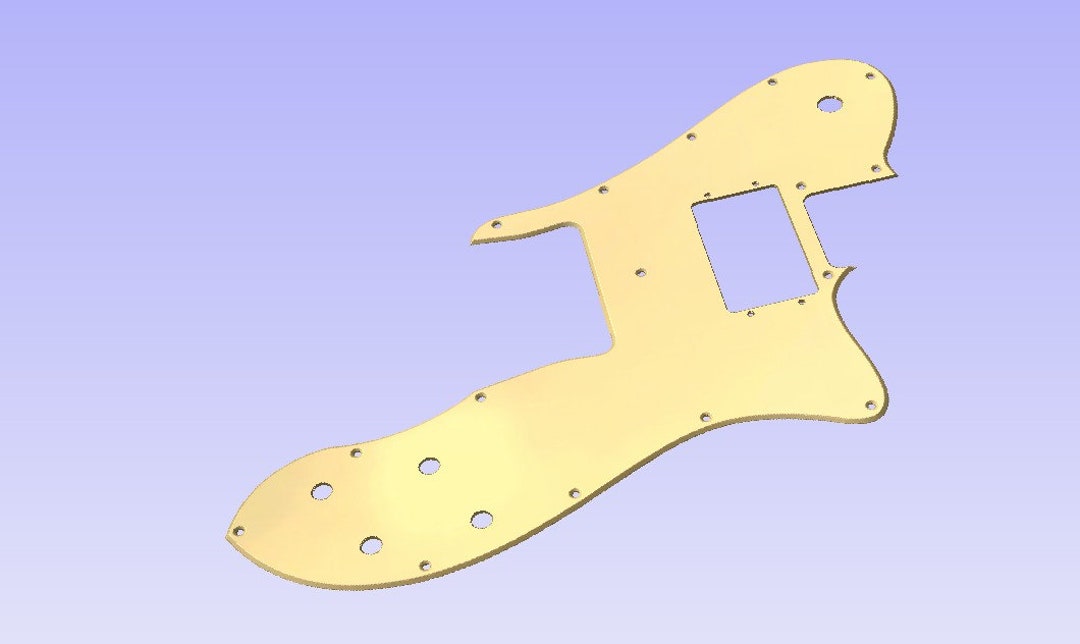 Fender Telecaster Deluxe Pickguard in the Formats Svg, Pdf, Dxf, Crv3d ...