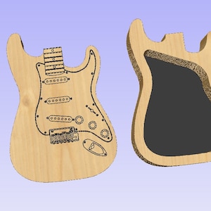 Fender Stratocaster Parts / Pick Tray SVG DXF PDF Crv Crv3d Files Cnc ...
