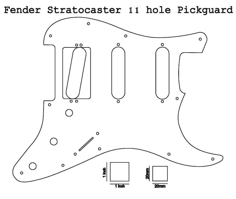 Fender Stratocaster 11 Hole With Bonus Hss Configuration File in the ...