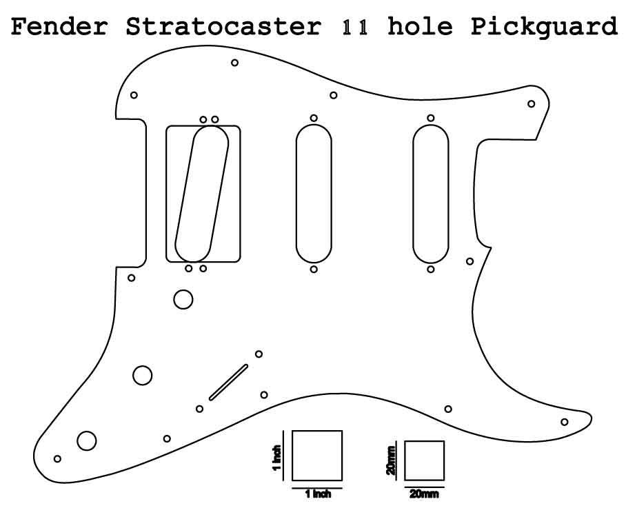 Fender Stratocaster 11 Hole With Bonus Hss Configuration File in the ...
