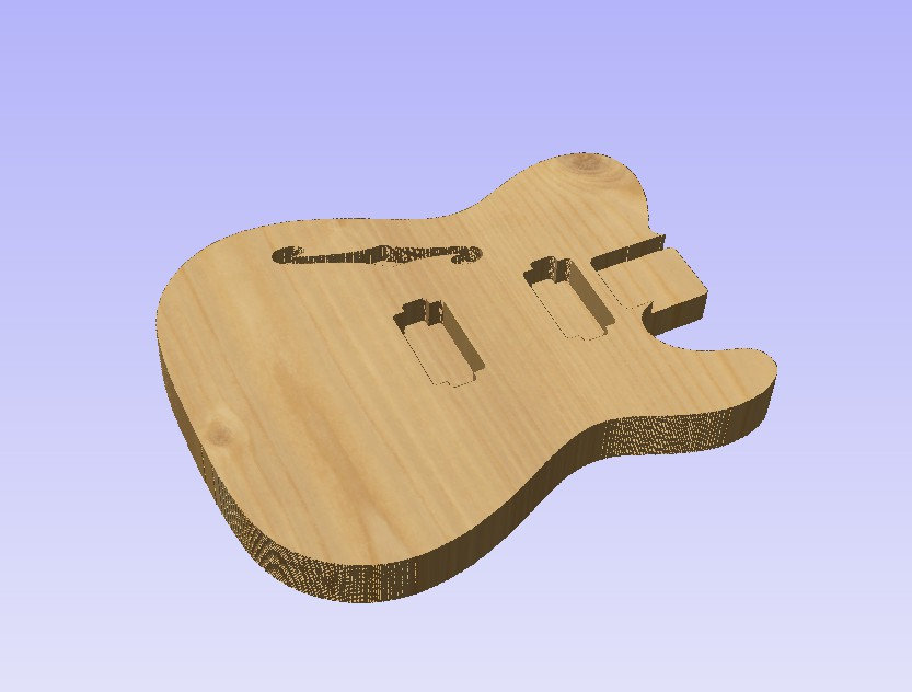 Fender Thinline Telecaster Plans Files Svg, Dxf, Pdf, Crv, Crv3d - Etsy
