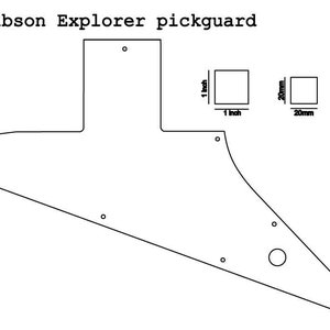 Gibson Explorer Pickguard File in the Formats Svg, Pdf, Dxf, Crv3d, and ...