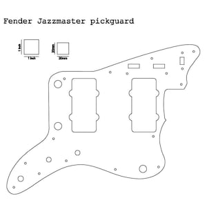 Fender Jazzmaster Pickguard File in the Formats Svg, Pdf, Dxf, Crv3d ...