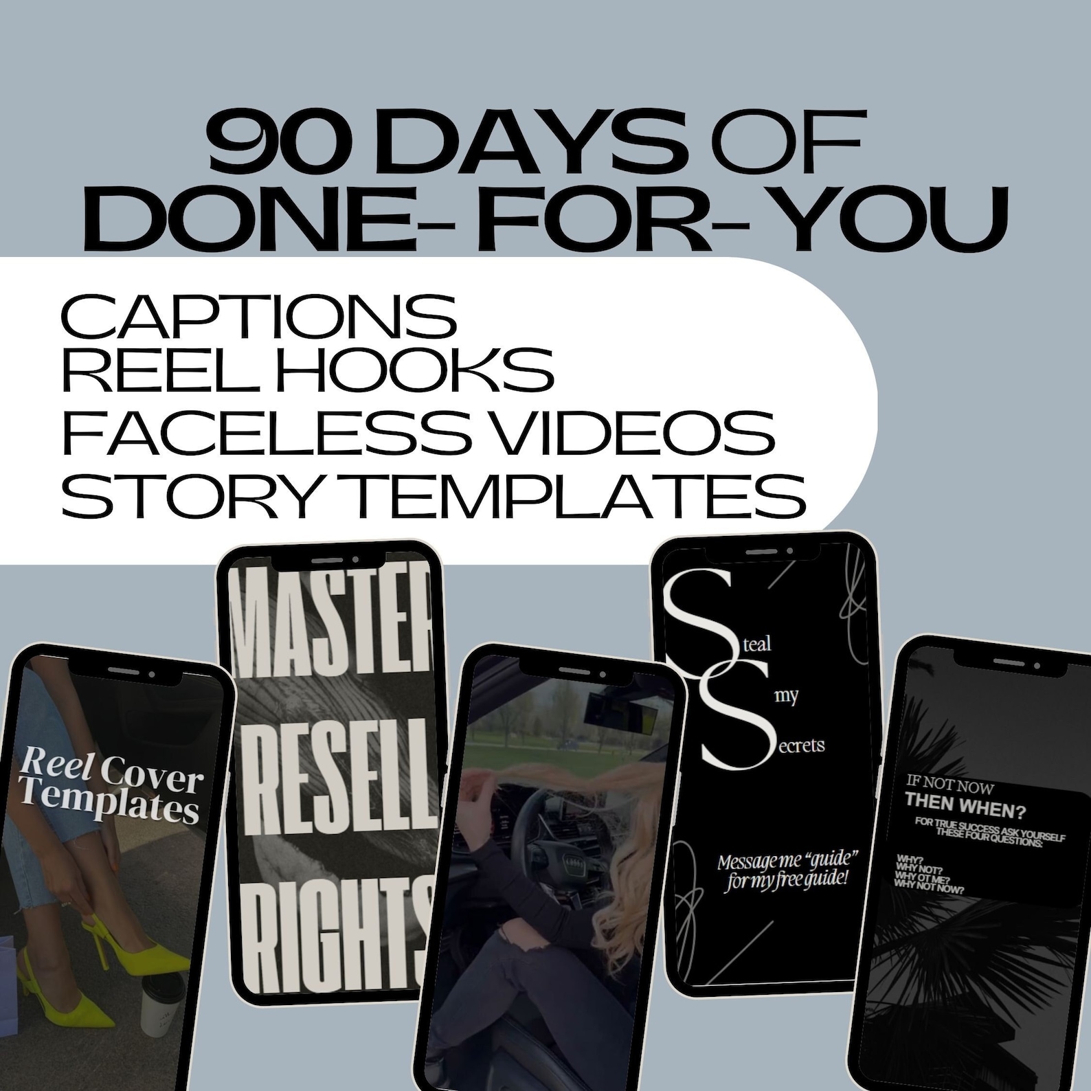 Faceless Reel CAPTIONS & Reel COVERS | Moody Aesthetic Faceless Videos ...
