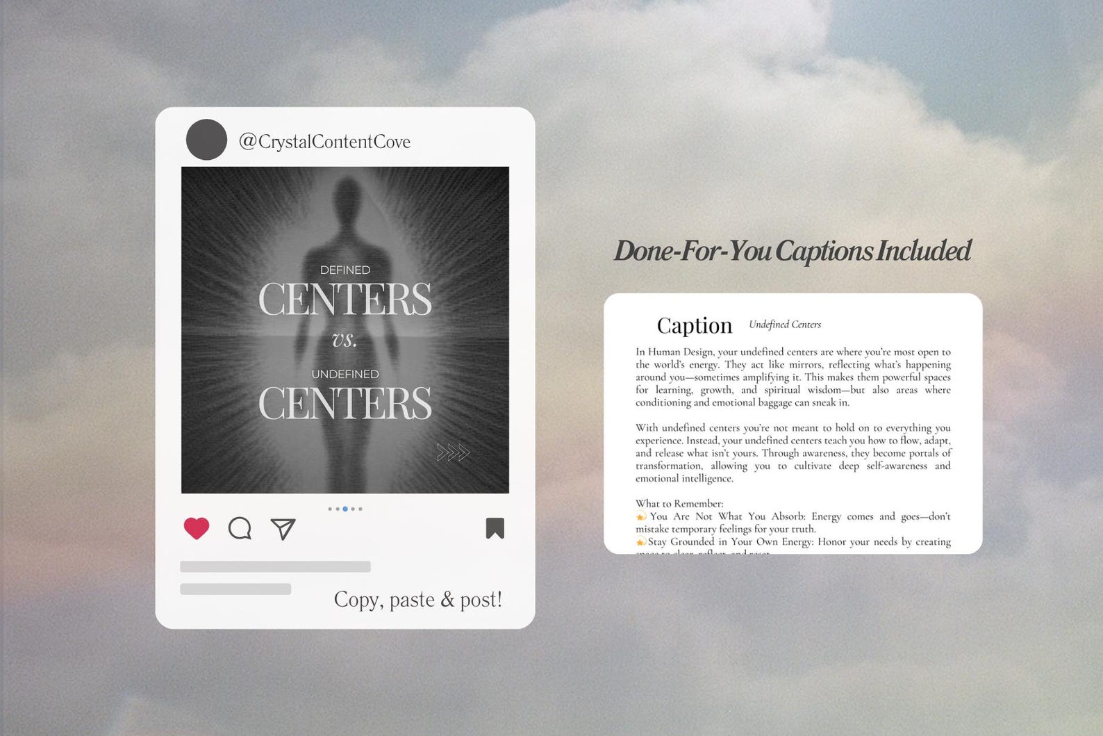 Spiritual Templates for Instagram | Human Design Coach, Editable Canva ...