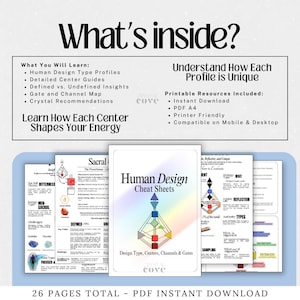 Human Design Cheat Sheet | Study Guide for Human Design Beginner Human ...