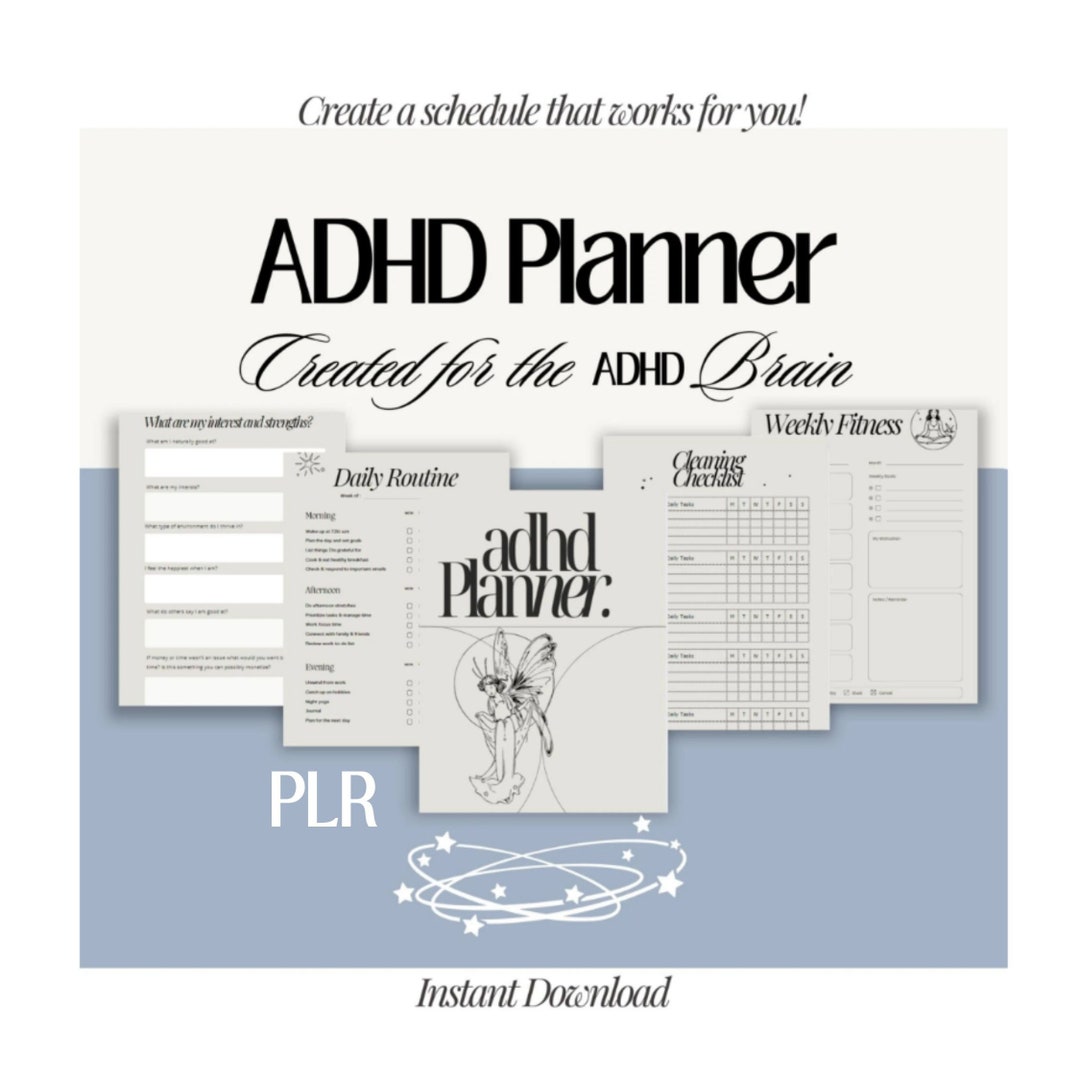 Adult ADHD Planner | 2025 Digital Planner | Adhd Organizer | Adhd ...