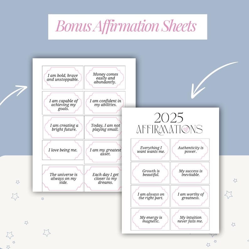 2025 Printable Planner Template | 2025 Goals List | Goal Planning ...