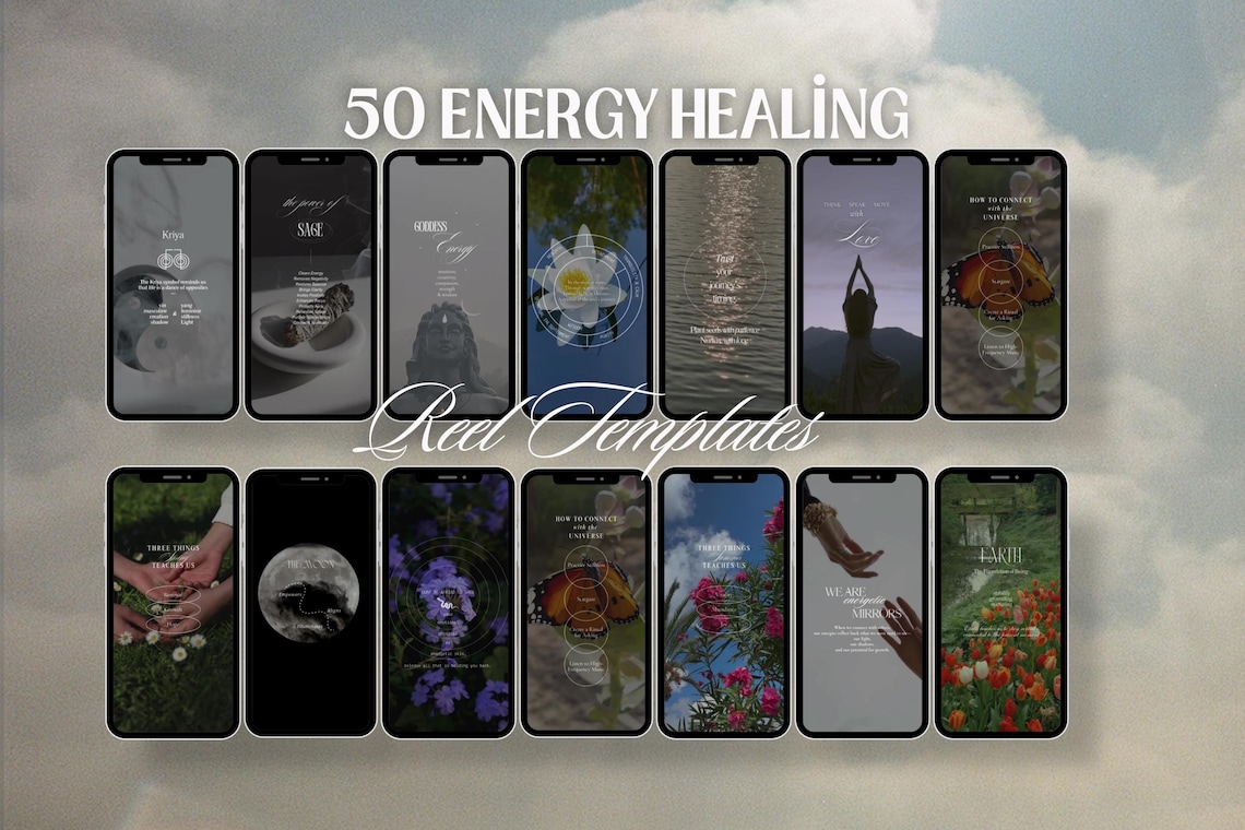 Energy Healing Reel Templates | Spiritual Coach Reels Instagram Reels ...