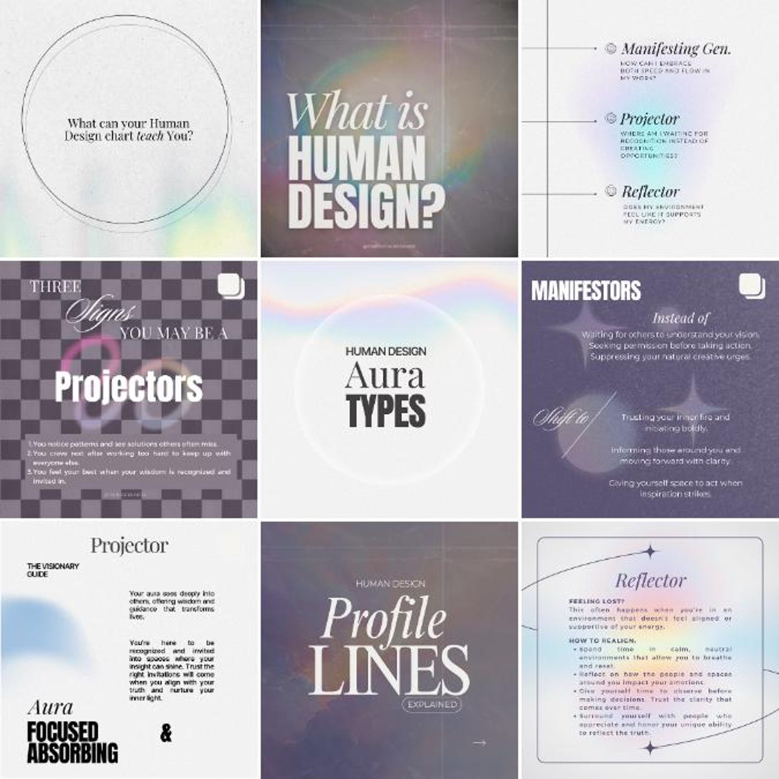 Spiritual Templates for Instagram | Human Design Coach, Editable Canva ...