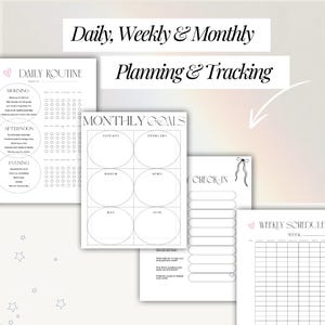 2025 Printable Planner Template | 2025 Goals List | Goal Planning ...