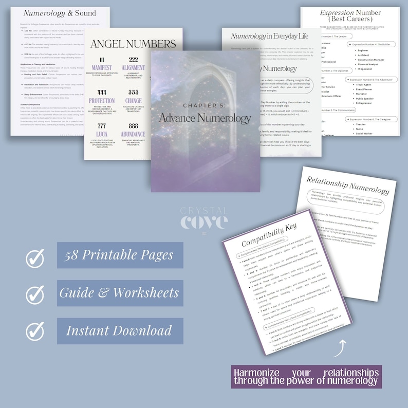 Spiritual PLR NUMEROLOGY Guide Digital Download With Private Label ...