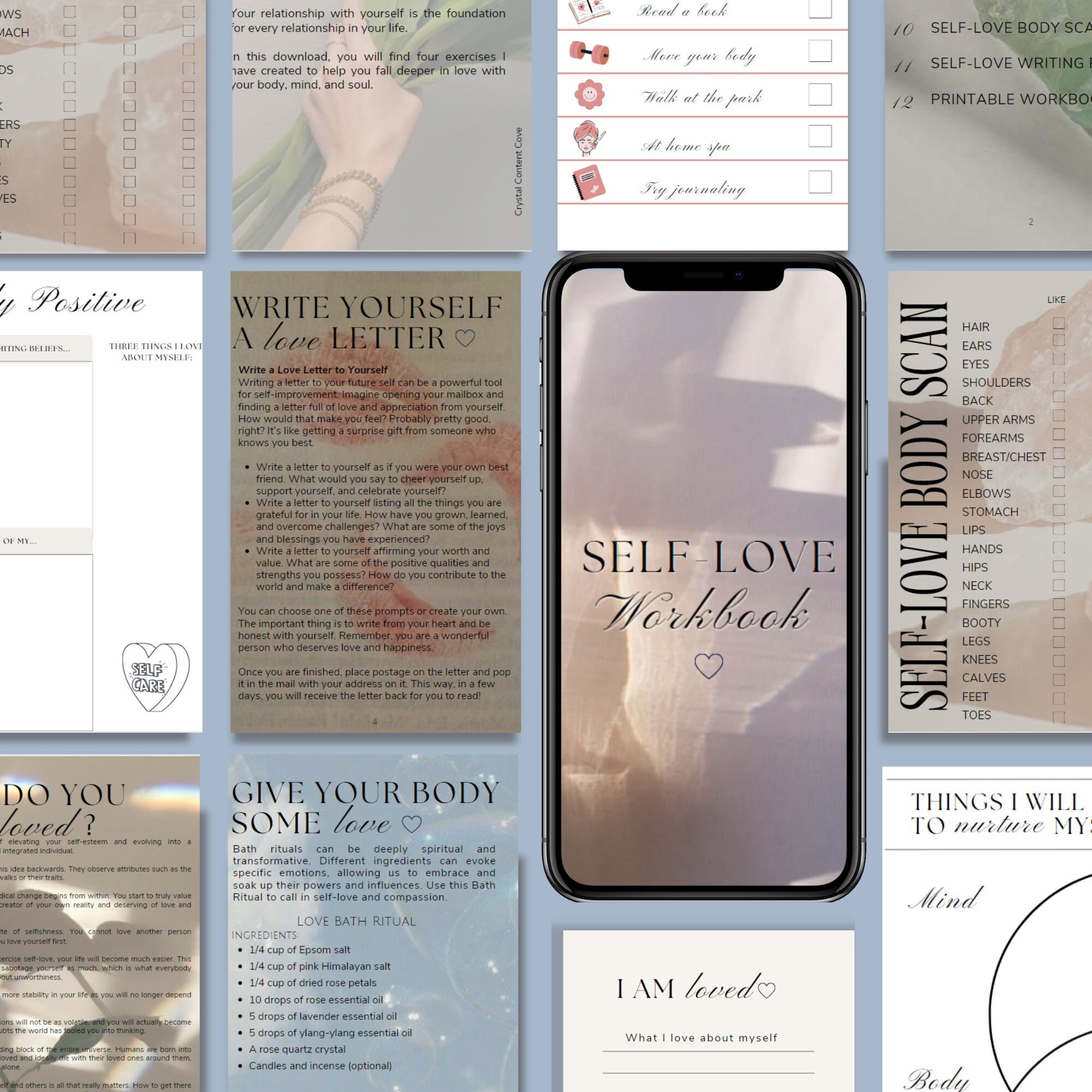 Self Love Workbook With PLR Digital Product | Coaching Lead Magnet ...