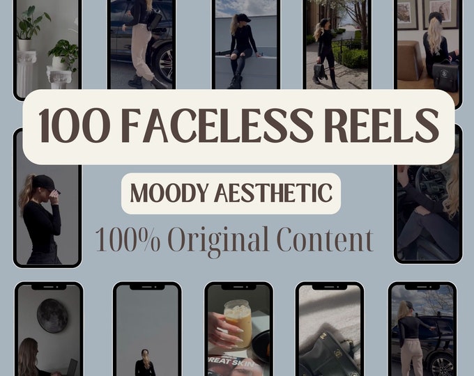 Moody Aesthetic Faceless Marketing Story Templates | MRR Theme IG ...