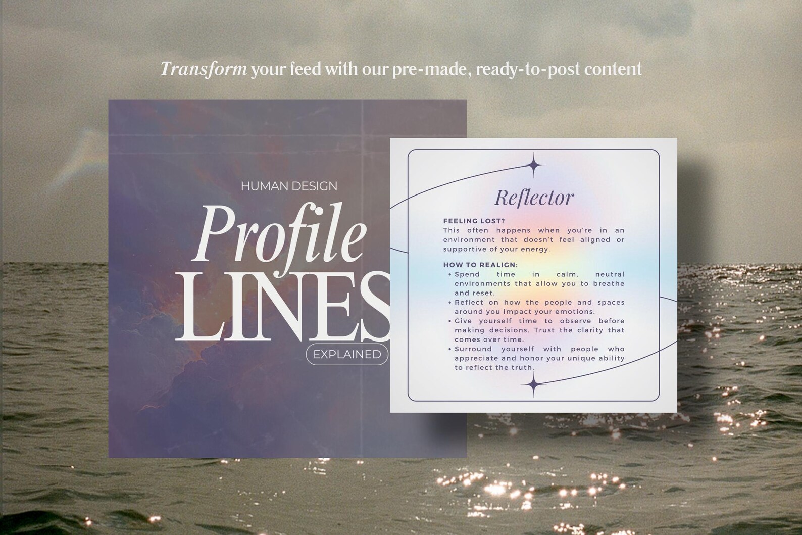 Spiritual Templates for Instagram | Human Design Coach, Editable Canva ...