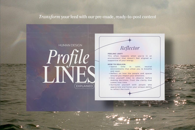Spiritual Templates for Instagram | Human Design Coach, Editable Canva ...