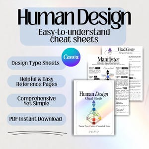 Human Design Cheat Sheet | Study Guide for Human Design Beginner Human ...