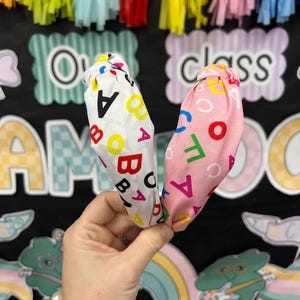 Letter Theme School & Teacher Headband - Etsy