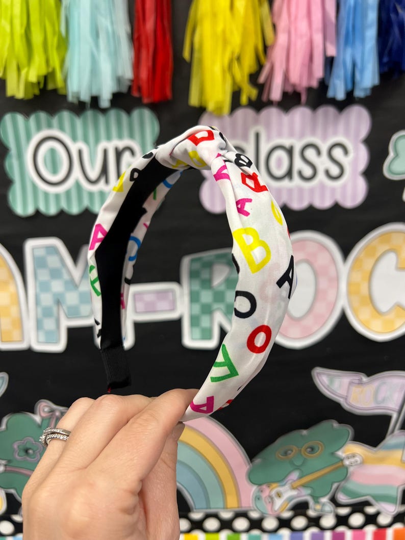Letter Theme School & Teacher Headband - Etsy