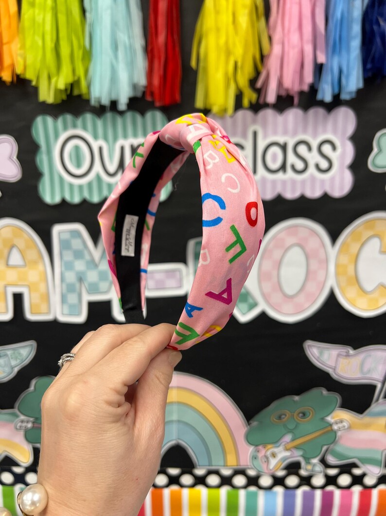 Letter Theme School & Teacher Headband - Etsy
