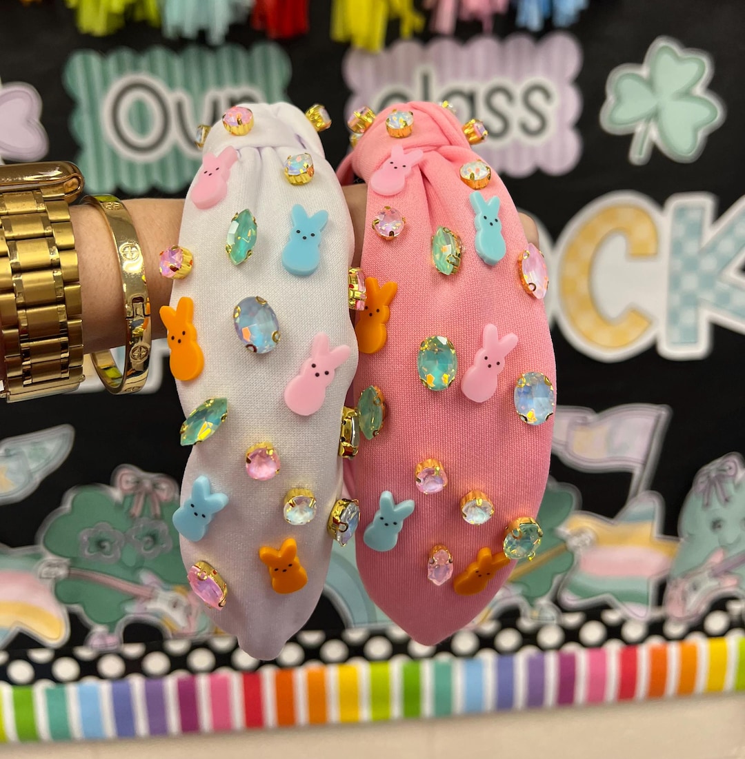 Easter Peeps Hand Decorated Headbands - Etsy