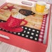 Wooden Tray, Square, Red, Epoxy-coated Base - Etsy