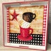 Wooden Tray, Square, Red, Epoxy-coated Base - Etsy