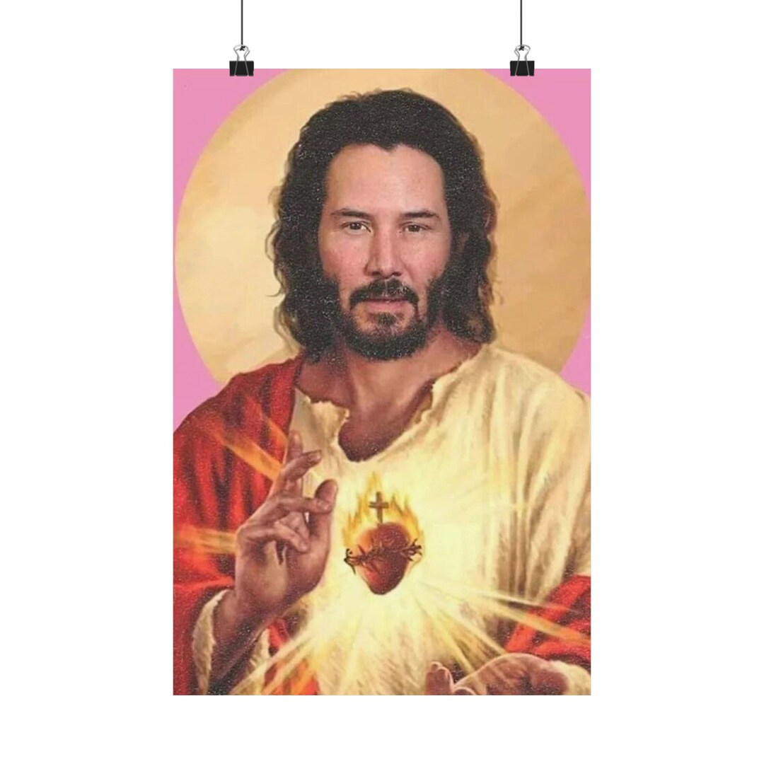 Keanu Reeves Jesus Poster - Etsy