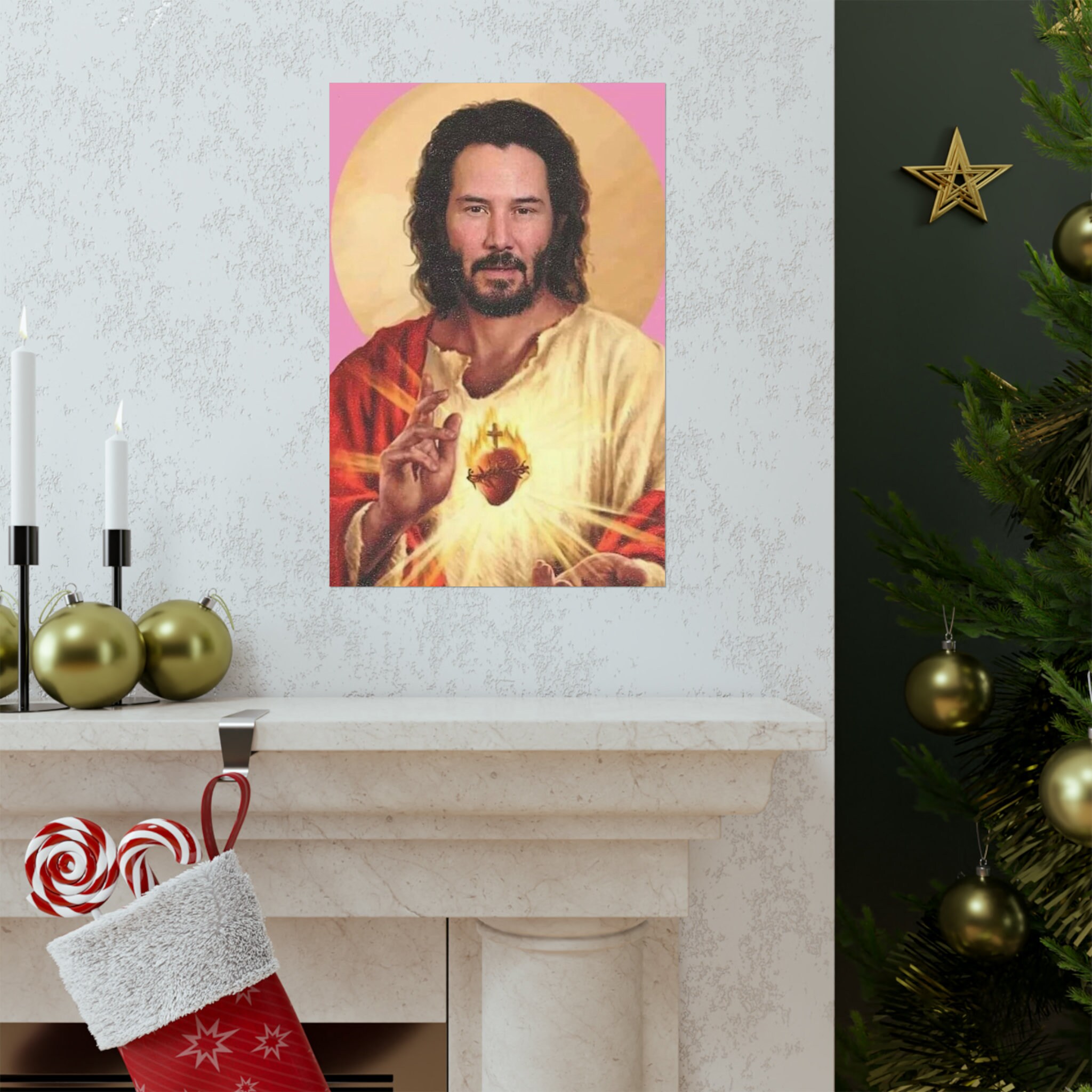 Keanu Reeves Jesus Poster - Etsy