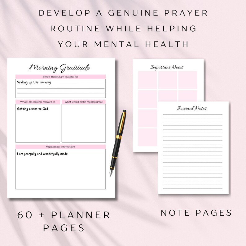 Prayer Journal Printable | Gratitude Journal | Bible Study Guide ...