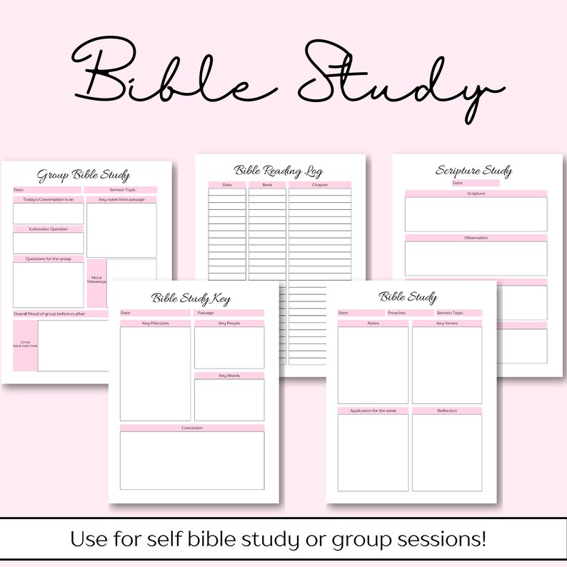 Prayer Journal Printable | Gratitude Journal | Bible Study Guide ...