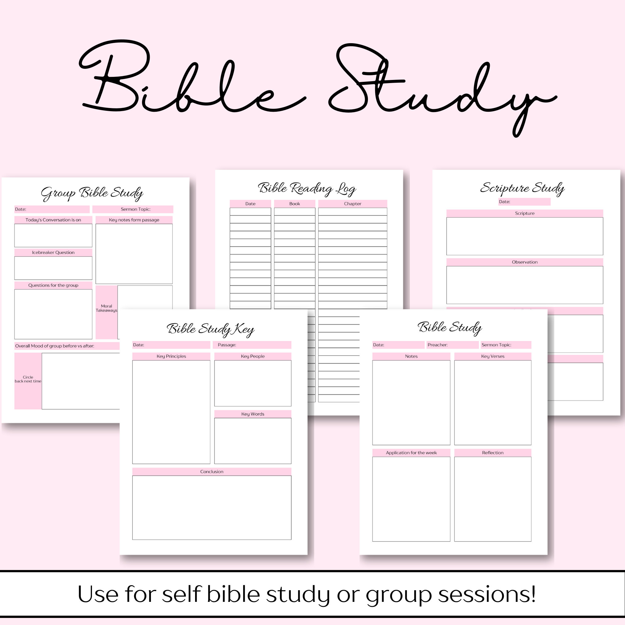 Prayer Journal Printable | Gratitude Journal | Bible Study Guide ...