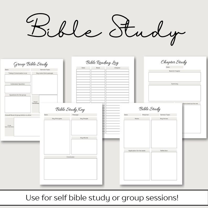 Prayer Journal Printable Gratitude Journal Bible Study Guide Digital ...