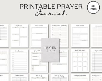 Prayer Journal Printable | Gratitude Journal | Bible Study Guide ...