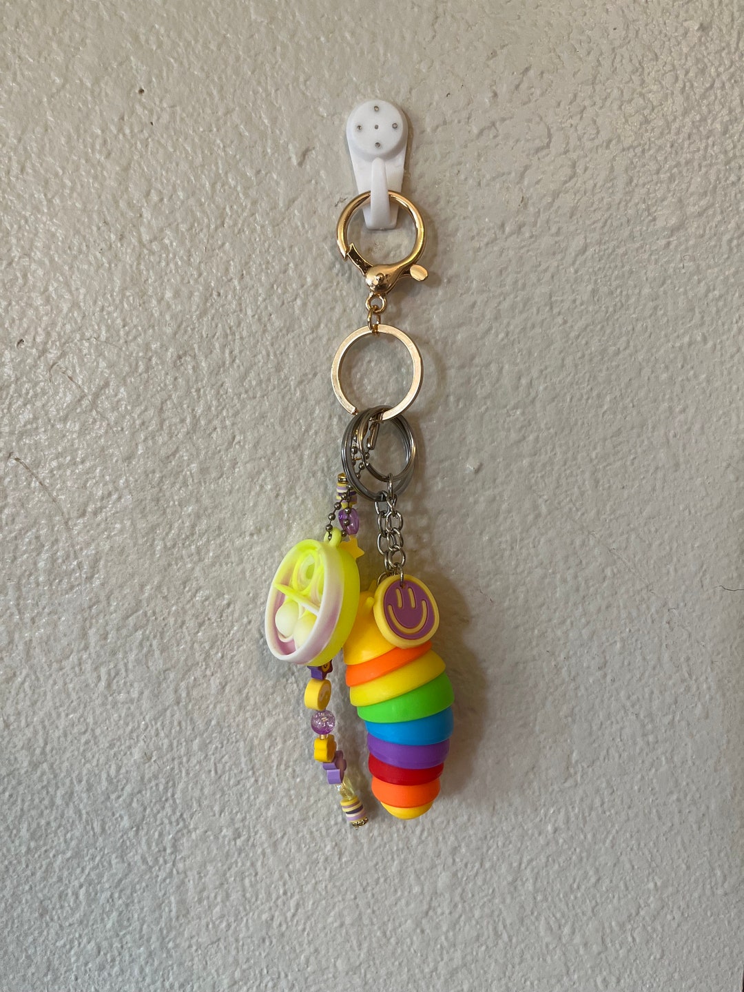 Lavender Lemonade - Handmade Fidget Keychain Set (ADHD, Fidget Toy ...