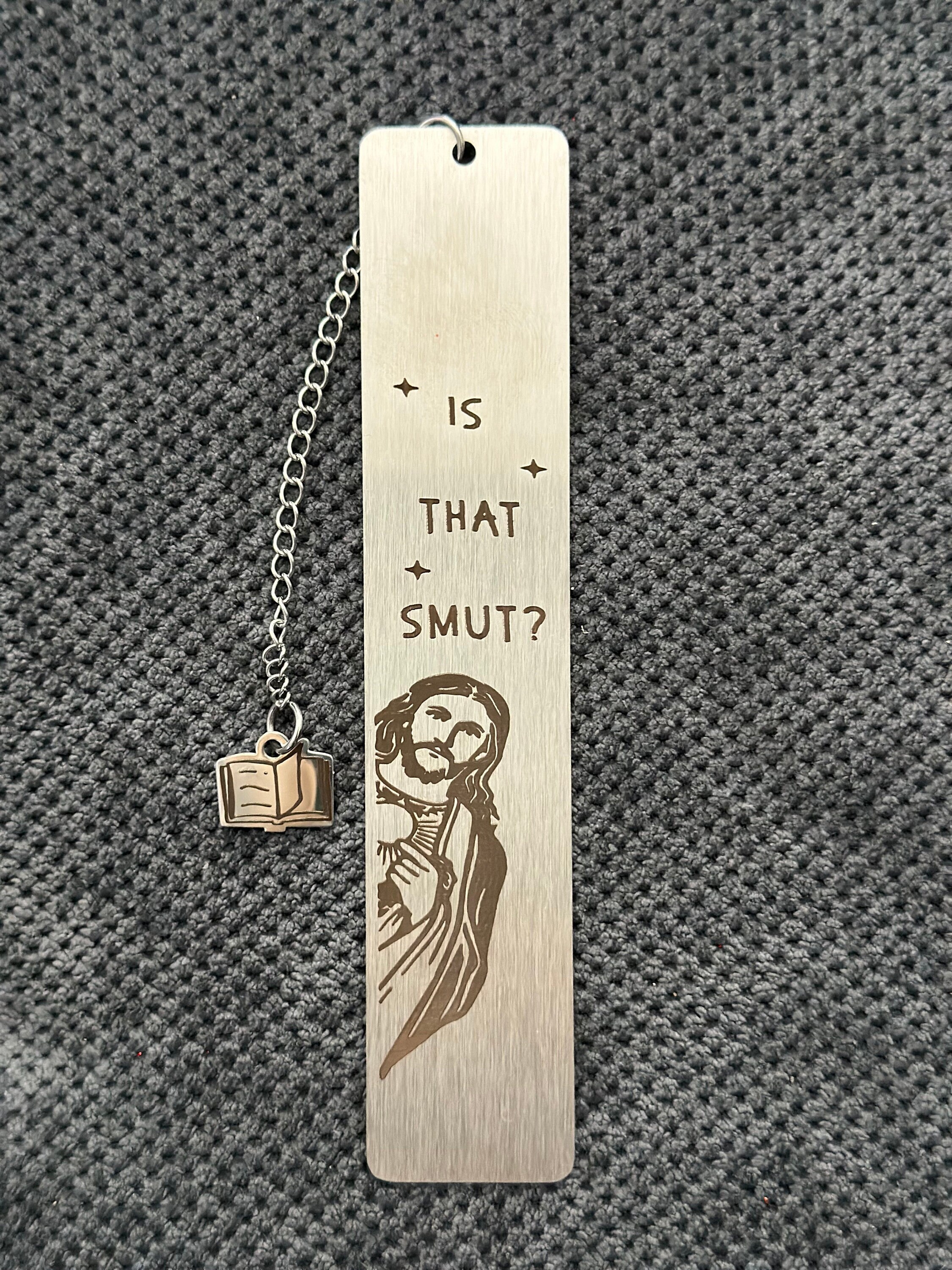 Corner Peeking Jesus Smut Bookmark is That Smut Smut Lover Metal ...