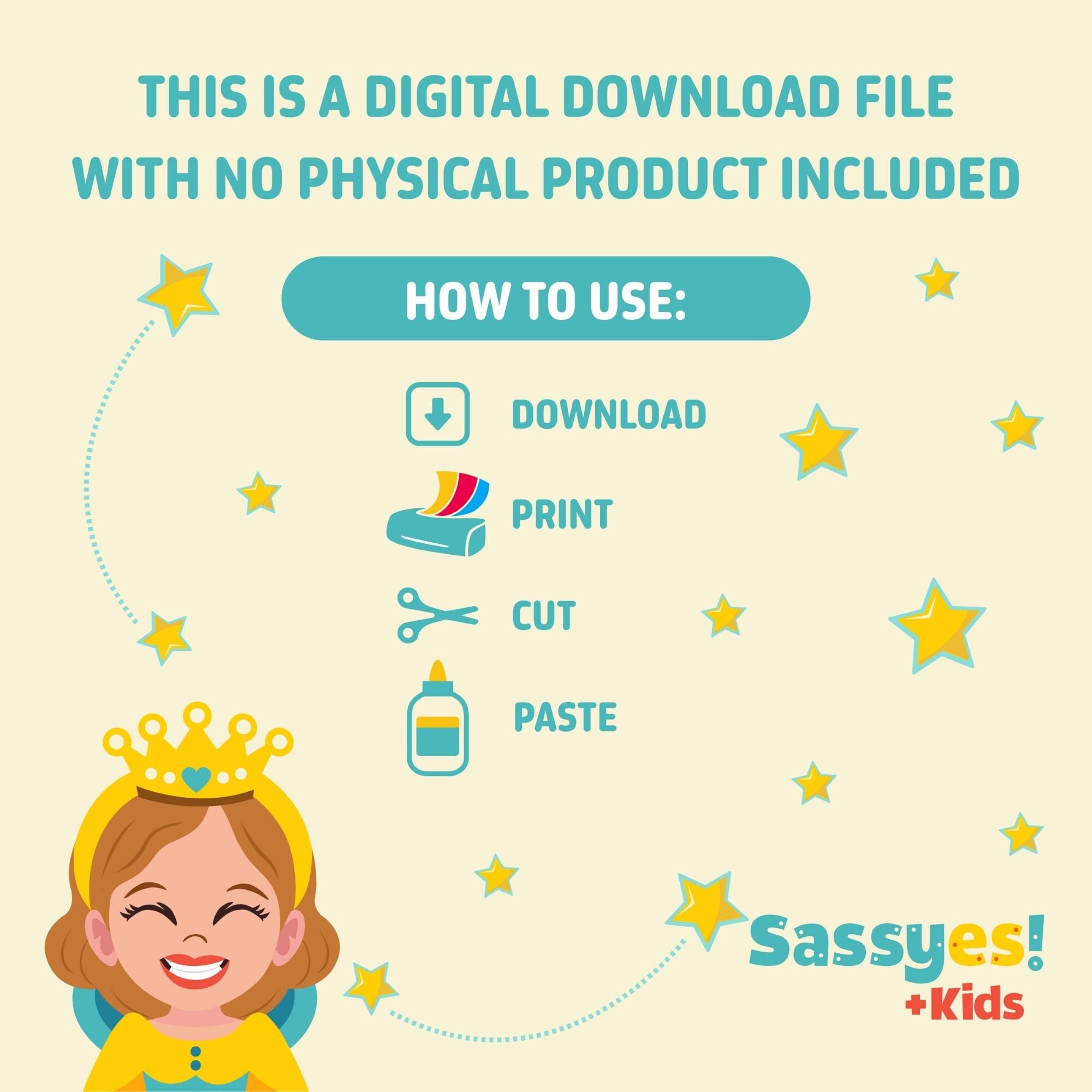 Printable Mother's Day Cut & Paste Flower Bouquet Gift Card, Greeting ...