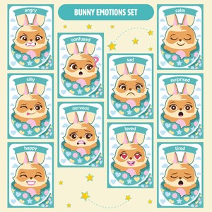 Easter Bunny Emotions Activity for Preschool and Kindergarten, Easter ...