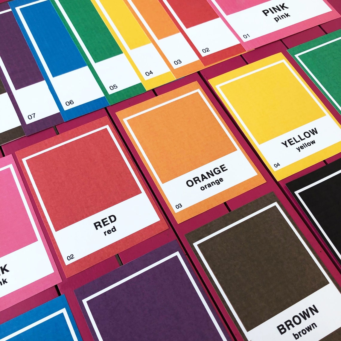 10 Colors Flash Cards in English for Homeschool and Preschool ...