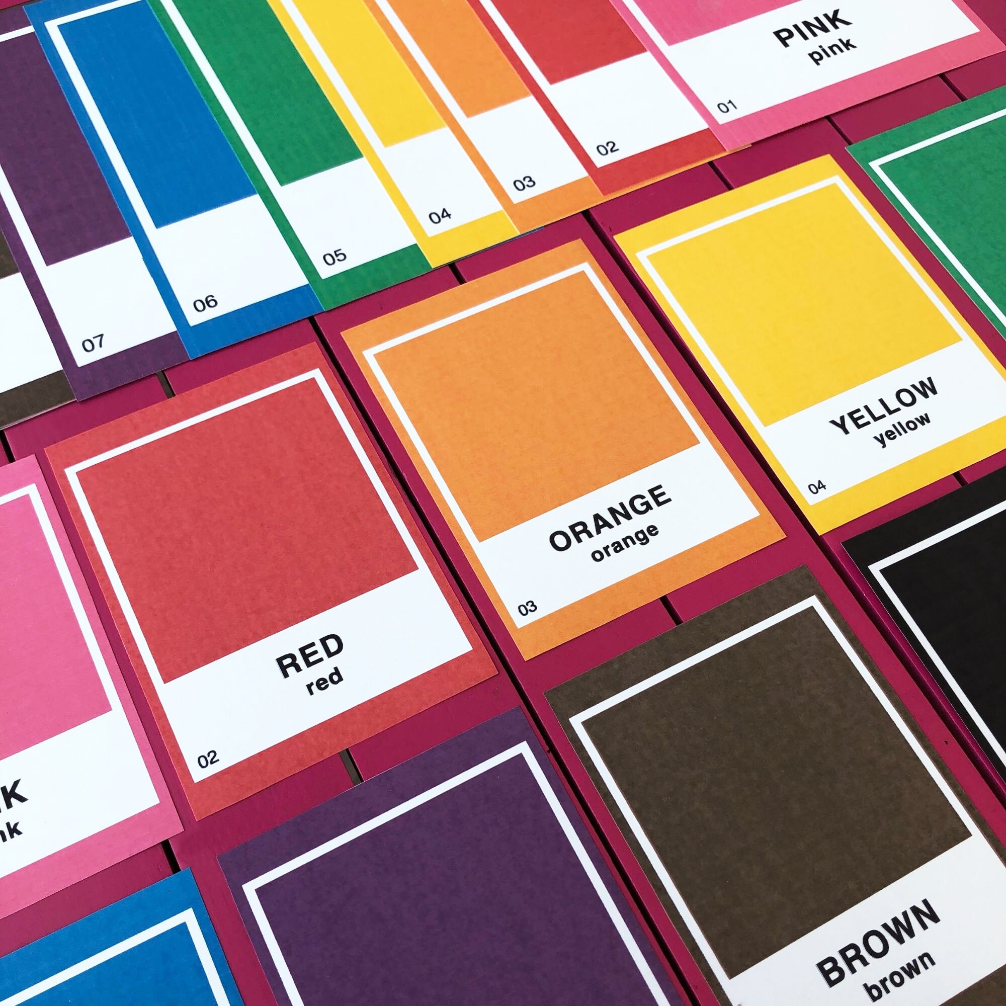 10 Colors Flash Cards in English for Homeschool and Preschool ...