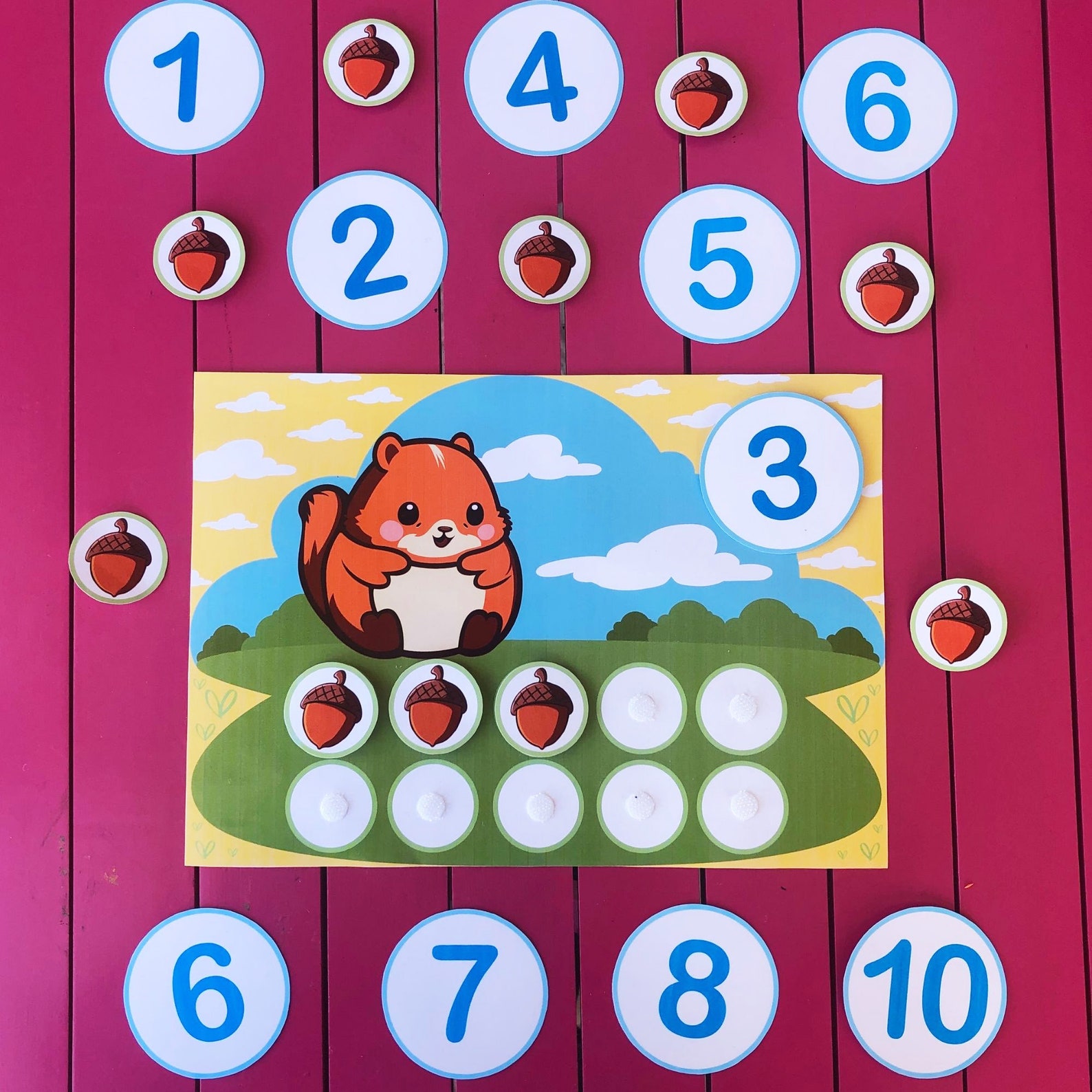 Learn Counting and Matching Numbers 1 to 10, Number Matching Game for ...