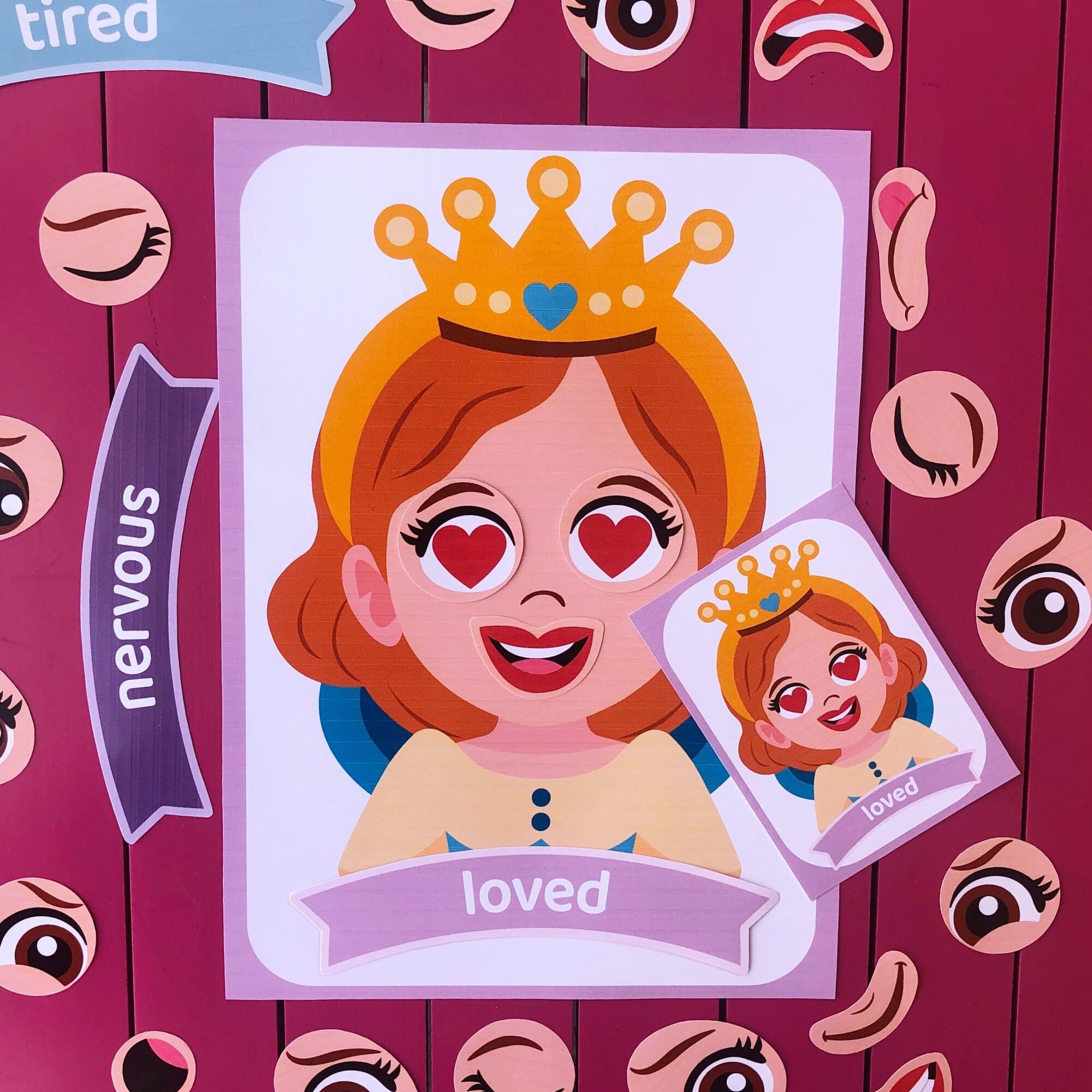 Princess Emotions Activity for Homeschool and Preschool, Printable ...