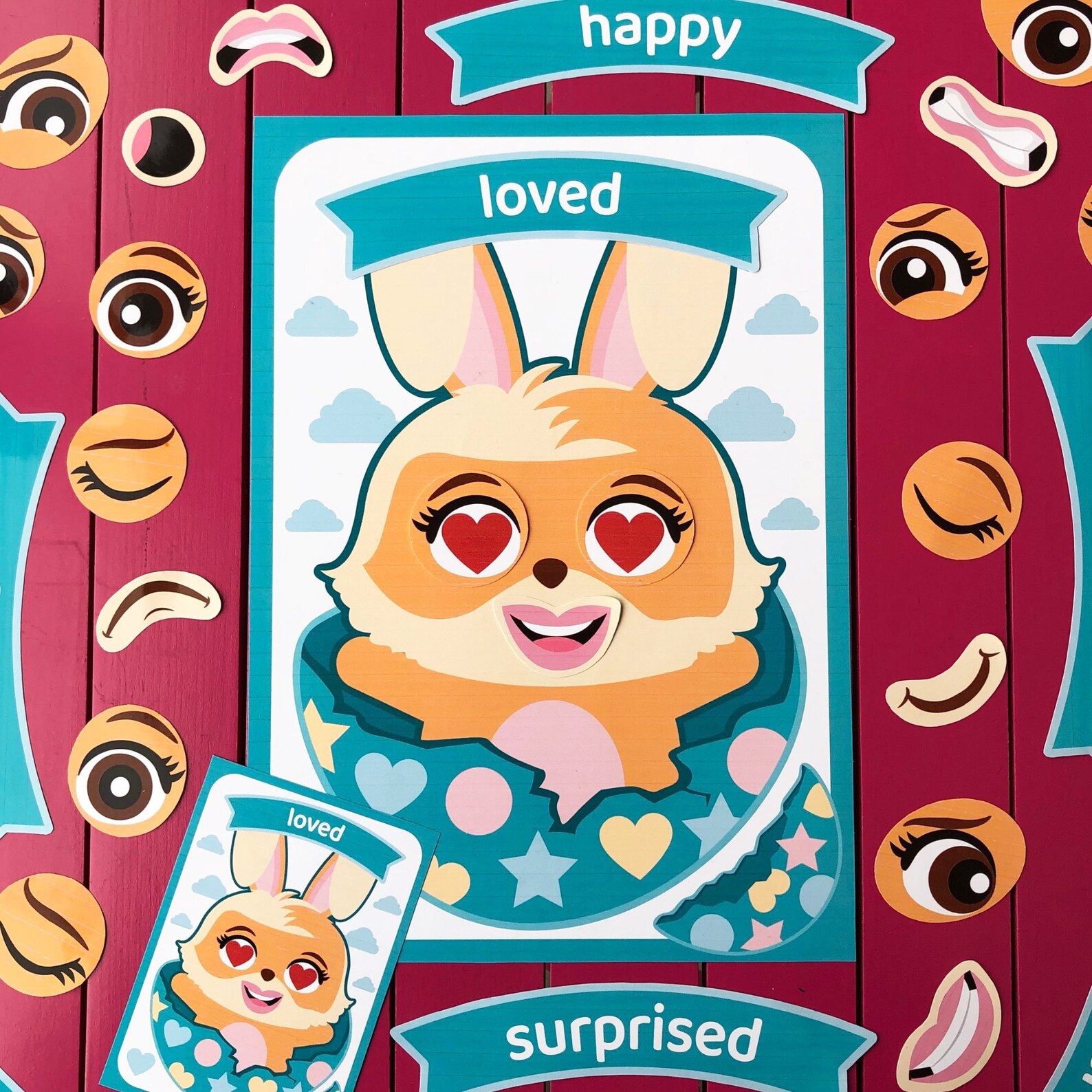 Easter Bunny Emotions Activity for Preschool and Kindergarten, Easter ...