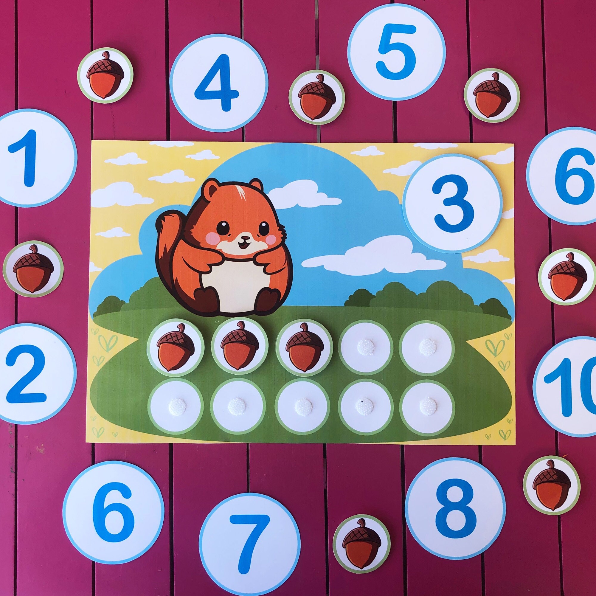 Learn Counting and Matching Numbers 1 to 10, Number Matching Game for ...