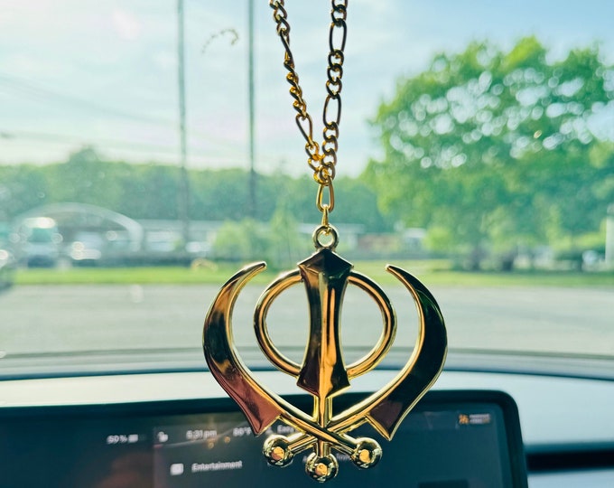 Heavy Gold Sikh Khanda Hanging Ornament - Sikh Religious Decor Piece - Etsy