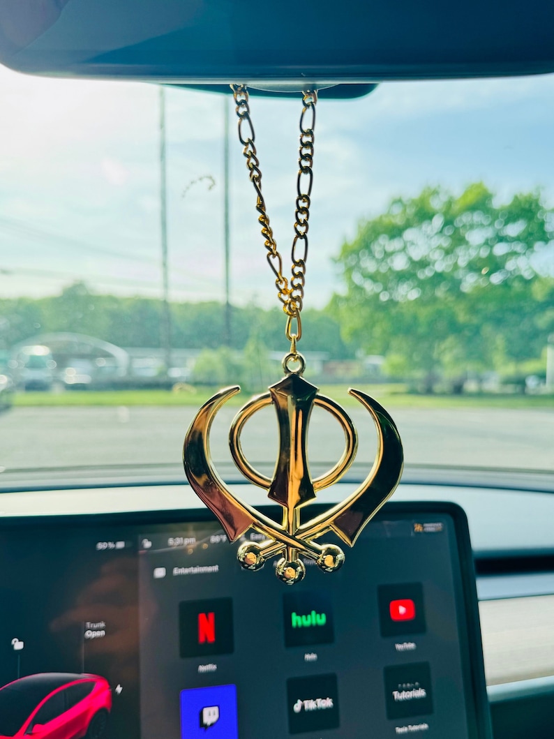 Heavy Gold Sikh Khanda Hanging Ornament - Sikh Religious Decor Piece - Etsy