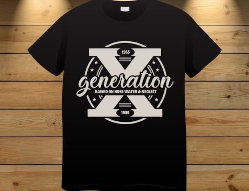 Gen X, Raised on Hose Water Neglect SVG, Generation X, Genx, 1980 ...