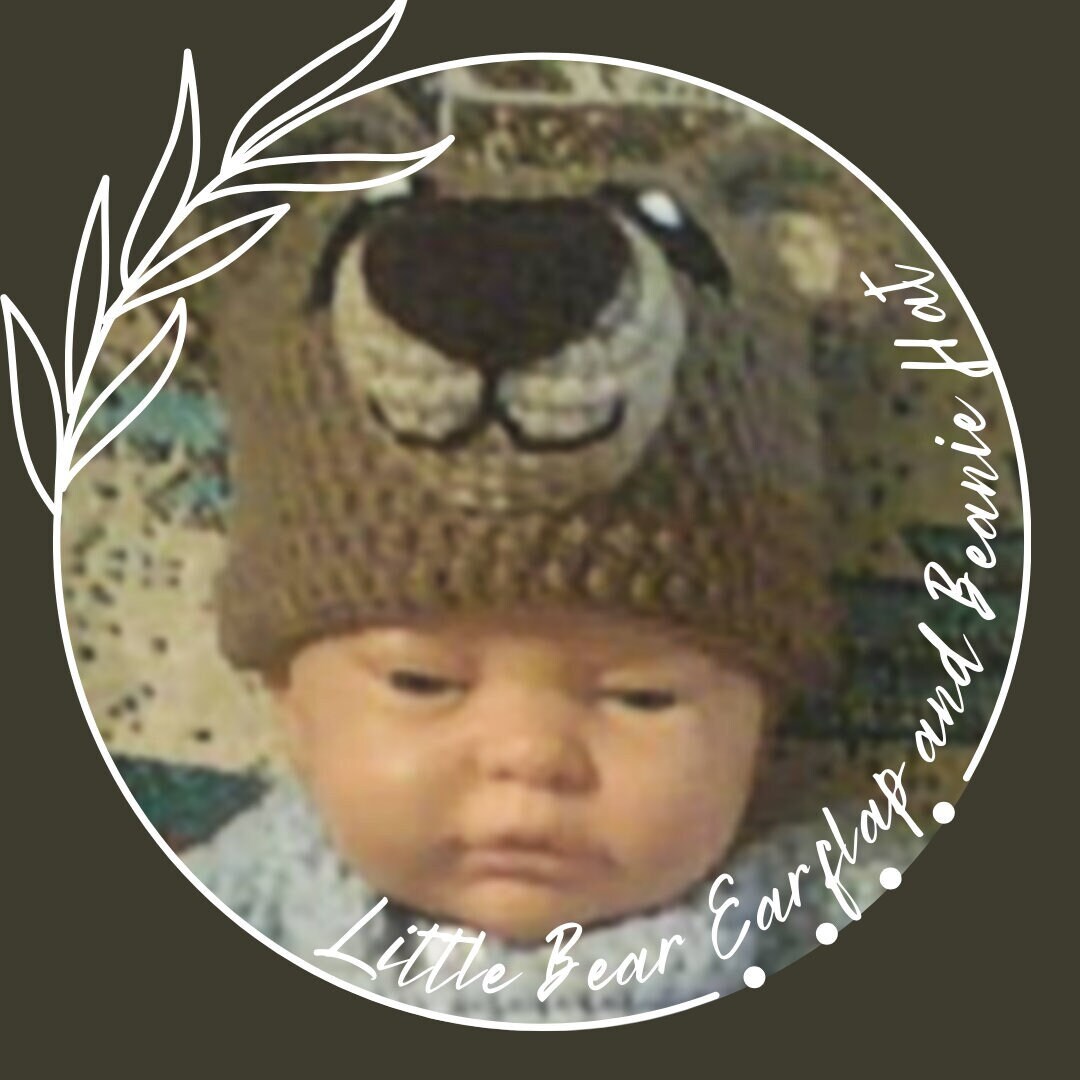 Little Bear Beanie and Earflap Hat Pattern - Etsy