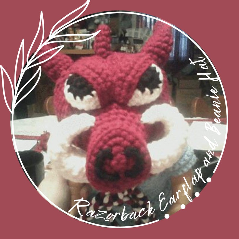 Razorback Earflap and Beanie Hat Pattern - Etsy